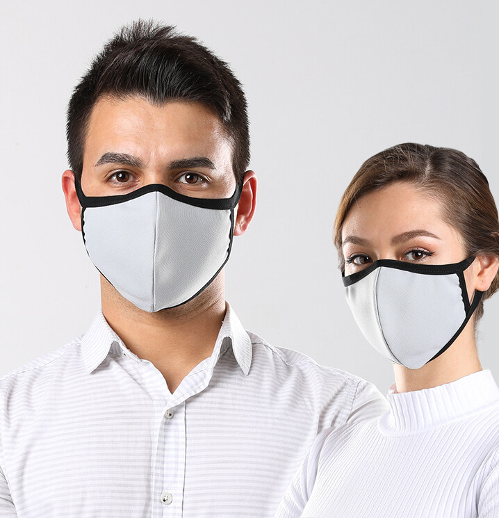 Silverion Antimicrobial Face Mask 3-Pack Cover Reusable Washable, Made ...