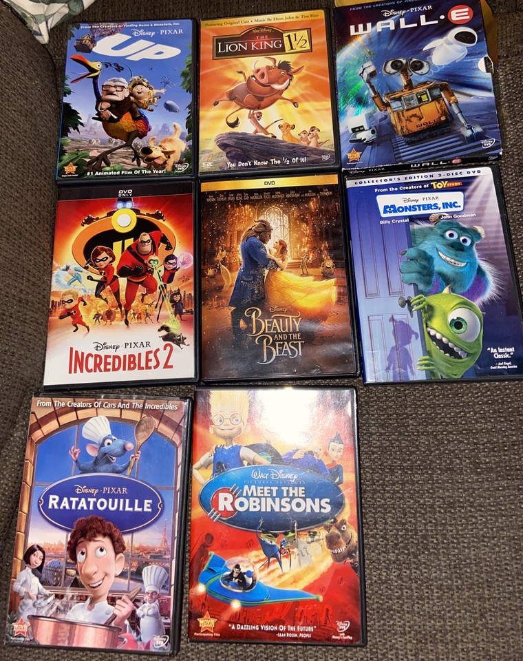Lot Of 8 ~ Disney/Pixar DVDs~All In Very Good Condition | eBay