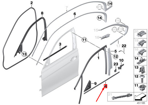 BMW 51357298918 Genuine OEM Belt Molding for sale online | eBay