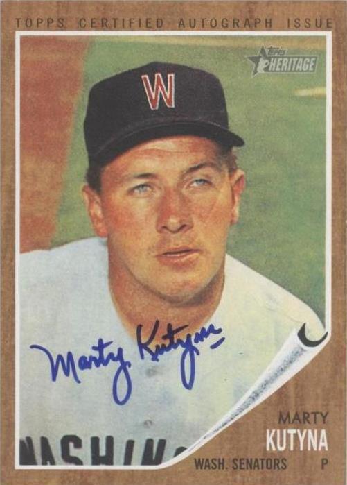 2011 Topps Heritage - Real One Autographs Marty Kutyna #ROA-MK (AU) for ...