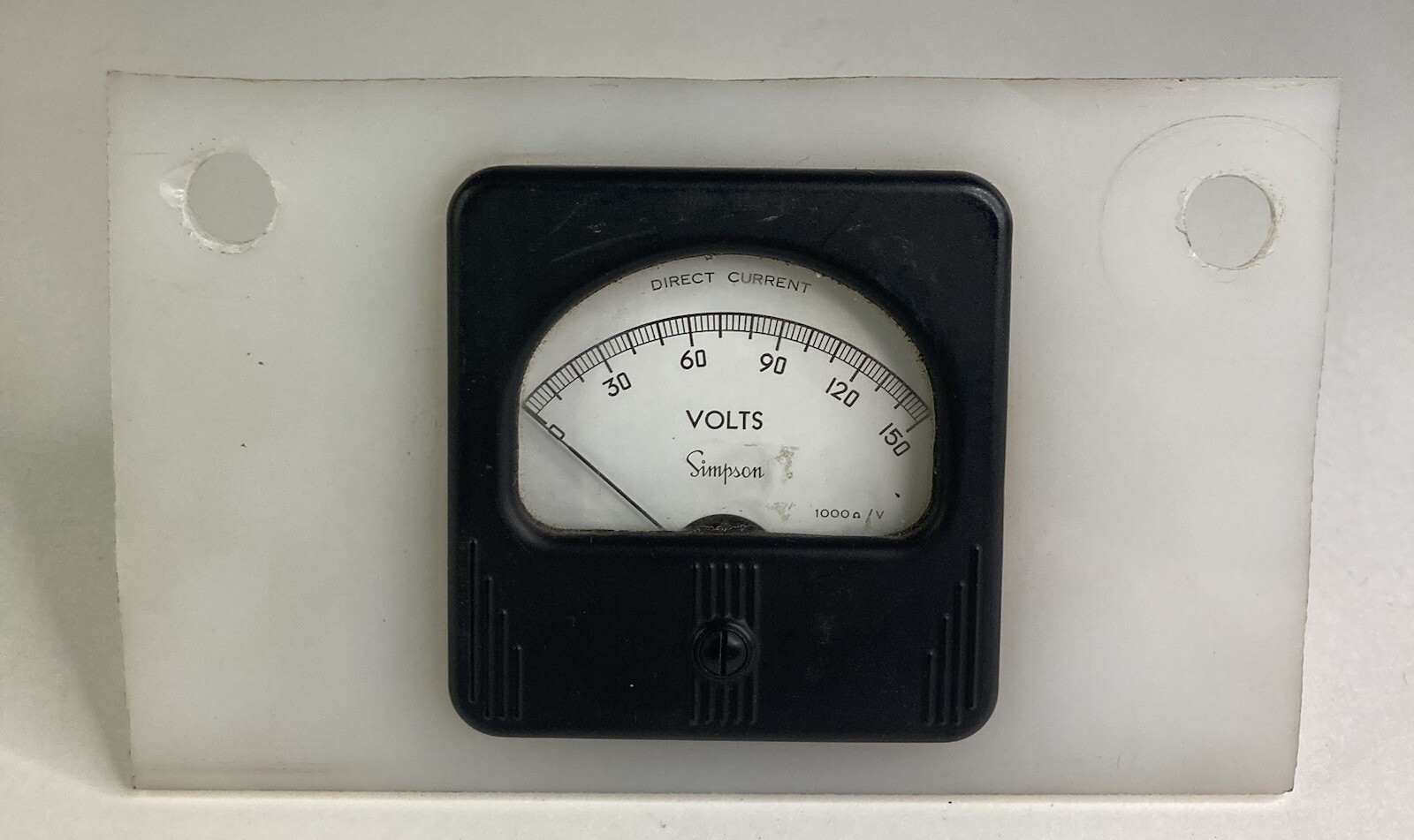 Vintage Simpson Model 27 DC Electrical Panel Gauge Direct Current Amp ...