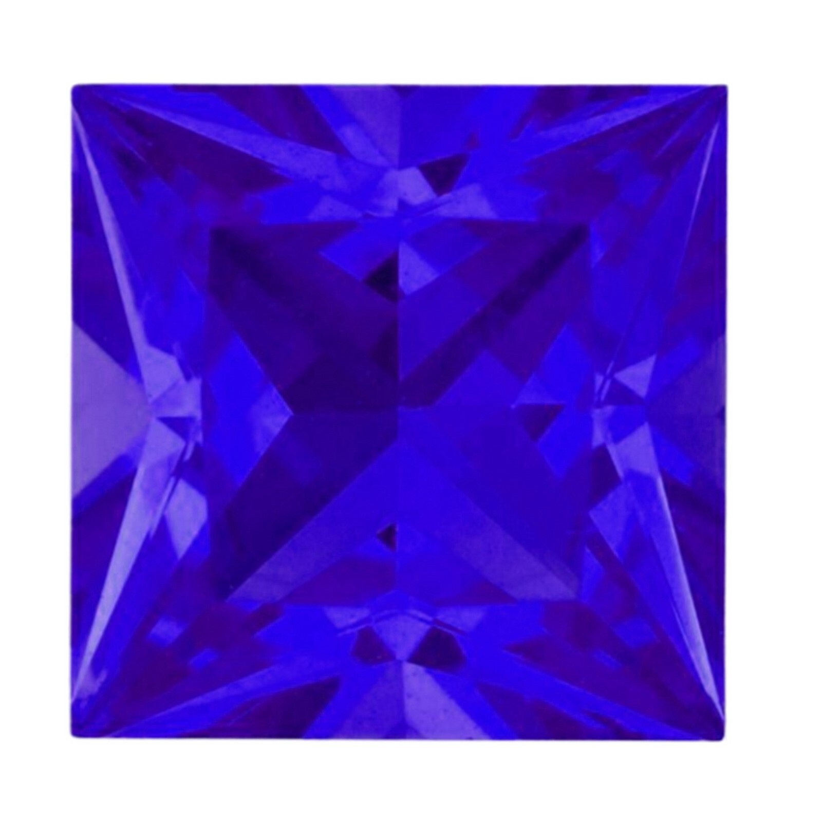 Blue Sapphire Square Cut Gemstone 15mm Vivid Loose Gemstone 10.1 Cts | eBay