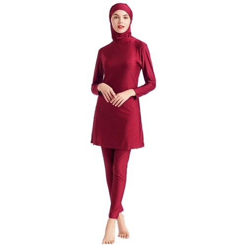 3PCS Full Cover Women Swimwear Muslim Hijab Swimsuit Modest Beach ...