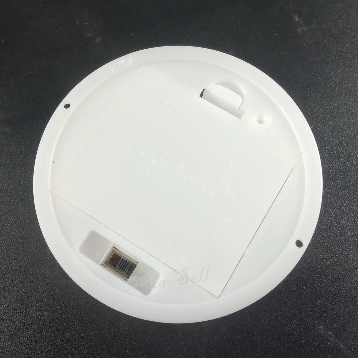 3xAA White Round Battery Holder Panel Mount Case with Tabs Switch Lid ...