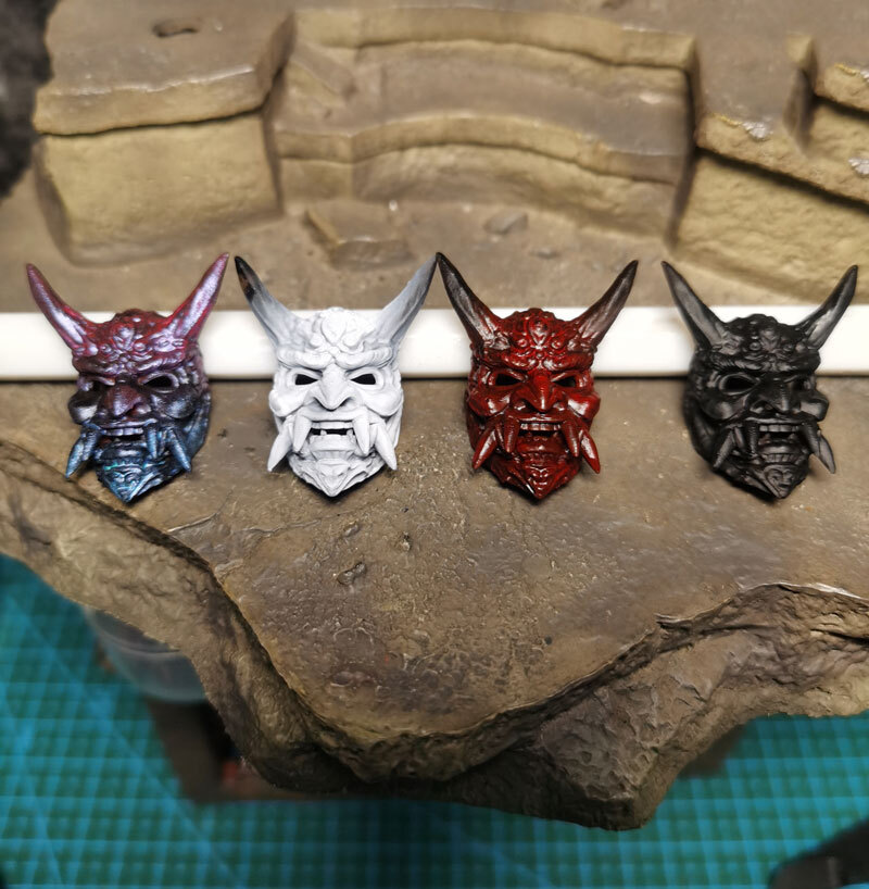 1/12 Scale Mask Sci-fi Style Model for 6" Fang Demon Warrior ...