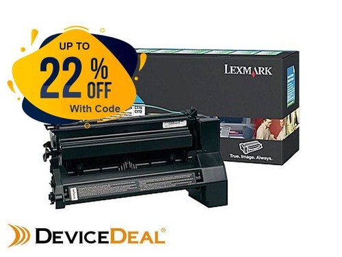 Lexmark C7700CH CYAN TONER RETURN PROGRAM YIELD 10,000 PAGES FOR C772 ...