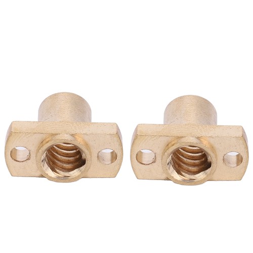 4Pcs Trapezoidal Nut T8 Brass H Flange Fasteners 3D Printer Accessories ...