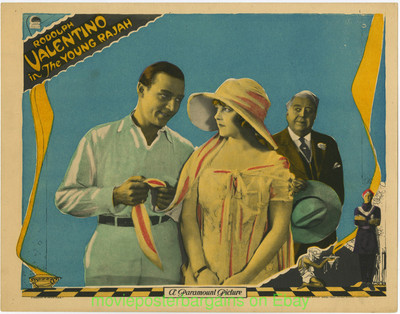 THE YOUNG RAJAH LOBBY CARD Size 11x14 Inch Movie Poster RUDOLPH ...