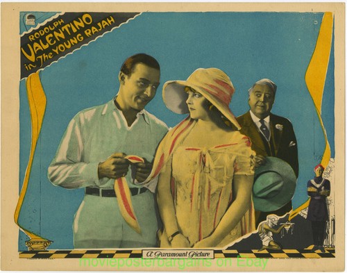 THE YOUNG RAJAH LOBBY CARD Size 11x14 Inch Movie Poster RUDOLPH ...