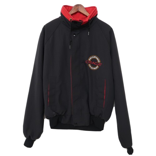 Vintage 80s Oracle Computer Software Men’s Large Jacket Black Made In ...