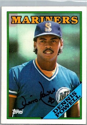 1988 -Dennis Powell- Topps Autograph/Signed/Auto Baseball Card #453 ...