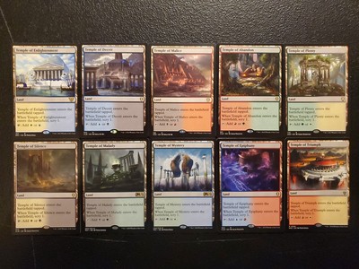 Set of All 10 Dual Color Scry Lands MTG Commander EDH Rare -- BUY 2 GET ...