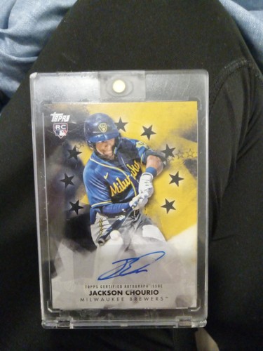 Jackson Chourio RARE autograph Rookie Card #041 Of #199 | eBay