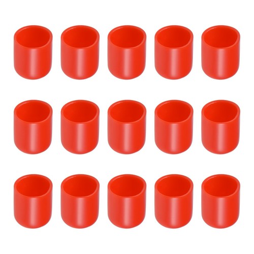 Screw Thread Protector Cover Rubber End Caps for Screw Bolt 18mm ID/Red ...