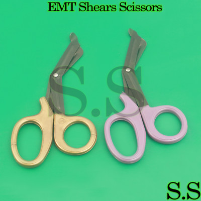 Set Of 2 (GOLD PURPLE ) Fluoride Black Coated Trauma Paramedic EMT ...