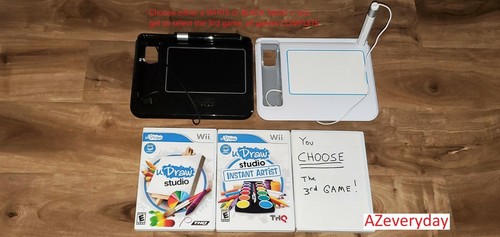 Wii uDraw Tablet game lot Painting_Drawing Studio Instant Artist Bundle ...