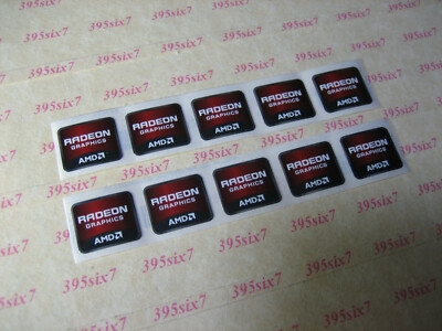 AMD RADEON GRAPHICS STICKER (13.5mm x 16mm) - 10 PCS | eBay