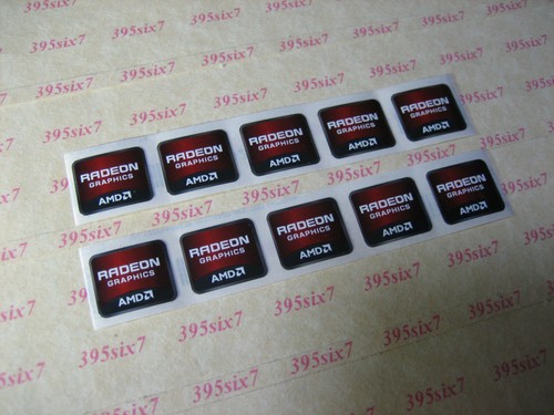 AMD RADEON GRAPHICS STICKER (13.5mm x 16mm) - 10 PCS | eBay