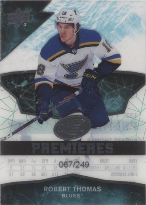2018-19 Upper Deck Ice - Ice Premieres Robert Thomas #132 /249 (RC) for ...
