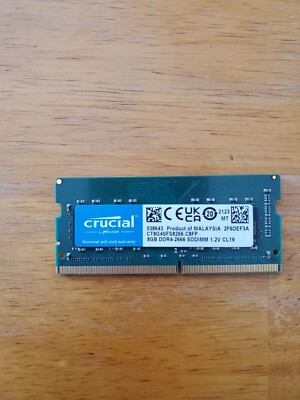 Crucial CT8G4DFS8266 8GB DDR4-2666 DIMM CL19 Single Memory Module ...