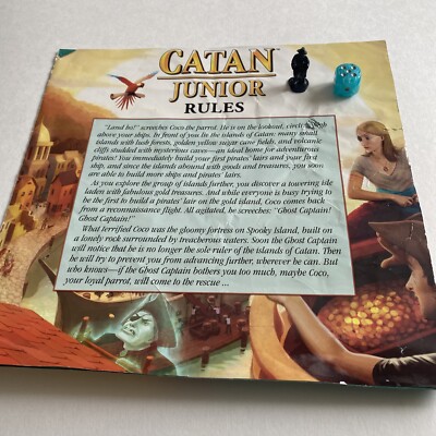 Catan Junior Jr Board Game Replacement Pieces Dice Ghost Captain ...
