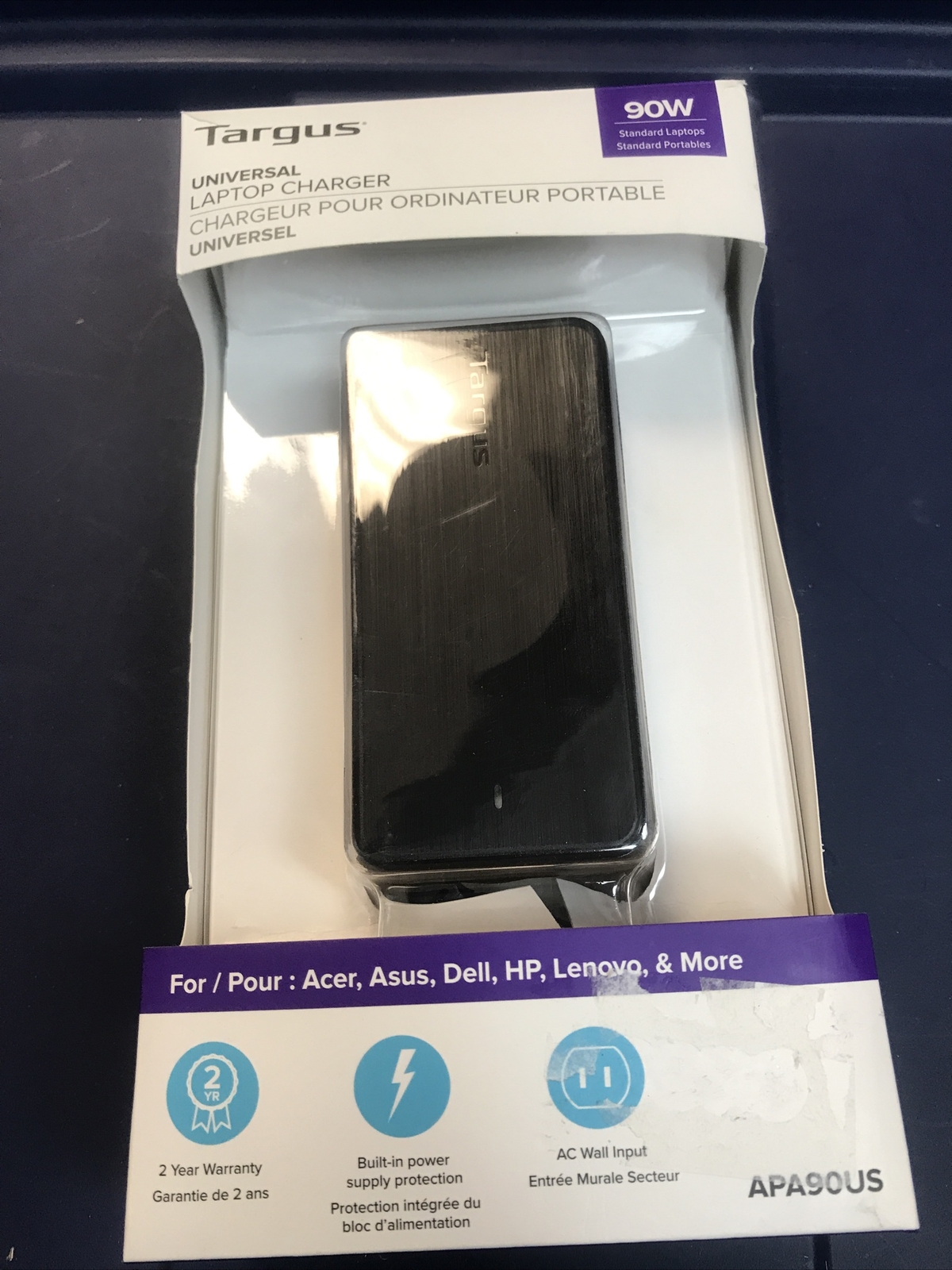 Targus Universal Laptop Charger - Black APA90US 92636306021| eBay