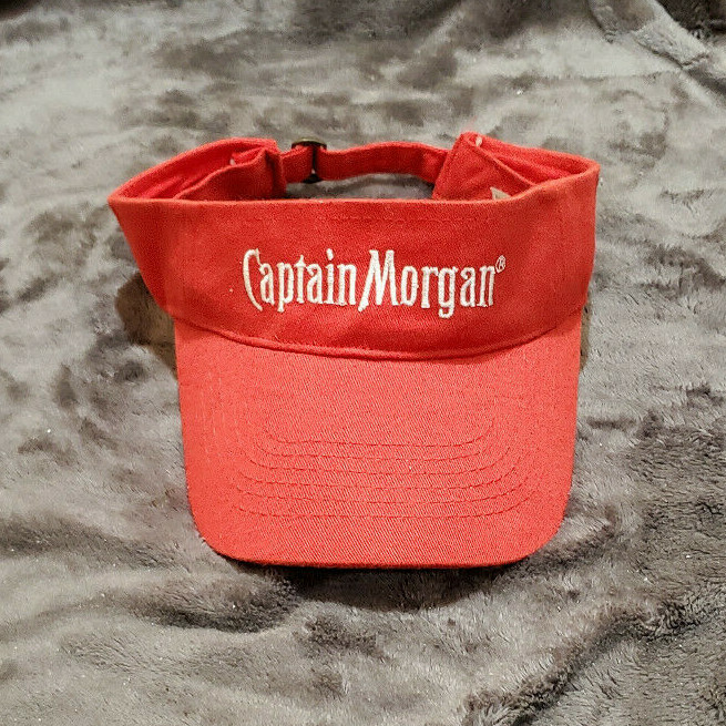 "Captain Morgan" Red Adjustable Adult Visor Cap Unise… - Gem