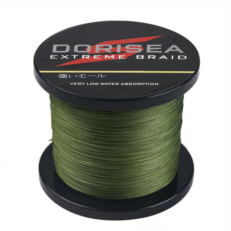 Dorisea 6lb~500lb Extreme Army Green Braided Fishing Line 100m 300m ...