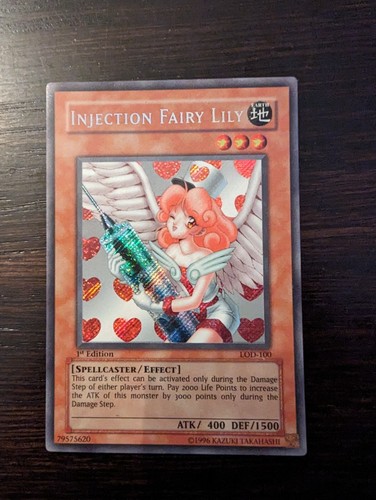 Yugioh Card Injection Fairy Lily LOD 1st Edition | eBay
