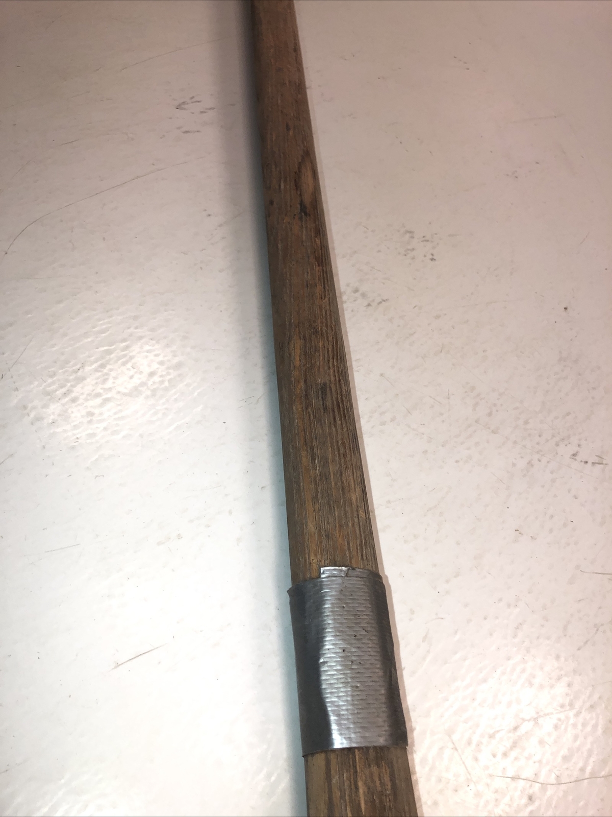 Vintage Weed Grass Trimmer Sling Blade Wood Handle Rustic Sickle Wacker ...