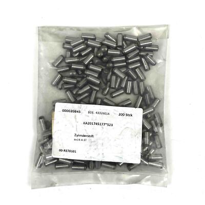 Zylinderstifte Paßstifte 6x14mm-A-ST Stahl blank (VE 200Stk.), unused ...
