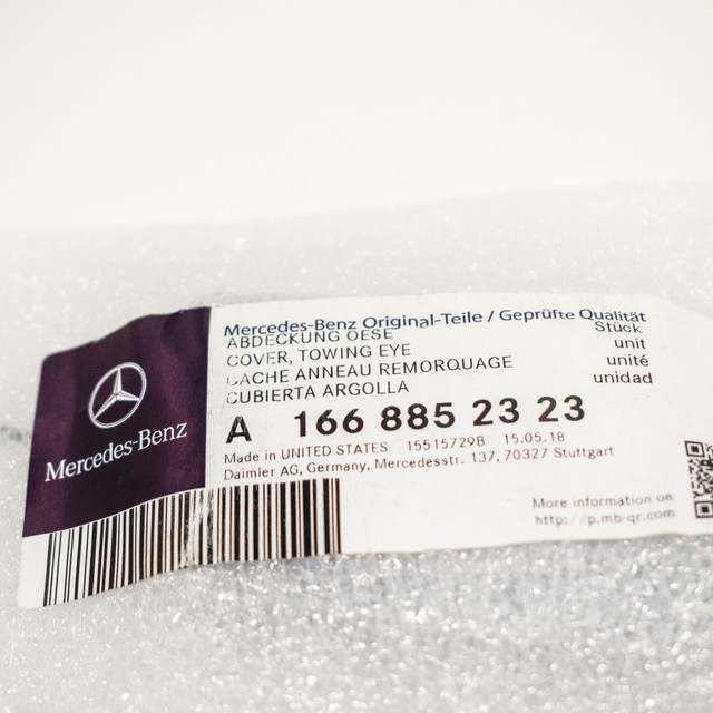 Mercedes-Benz a 1668852323 Towing Cover Eye for sale online | eBay