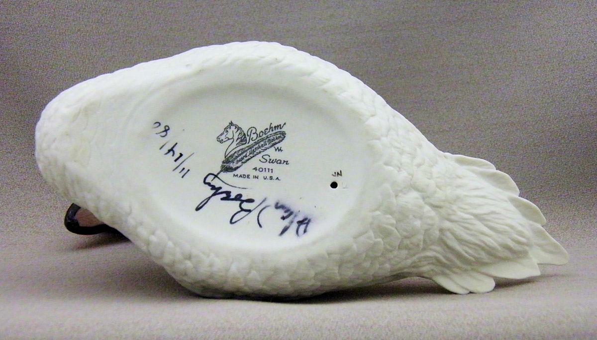 Helen Boehm Hand Signed 1980 Boehm Swan Porcelain Figurine - #40111 | eBay
