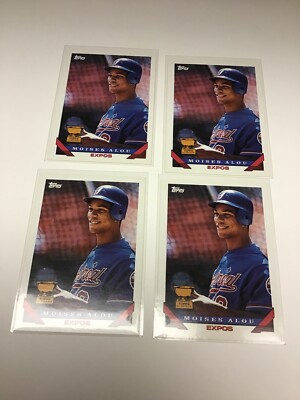 1993 Topps MOISES ALOU 4 Cards All Star Rookie 4 Cards EXPOS Mint 2150 ...