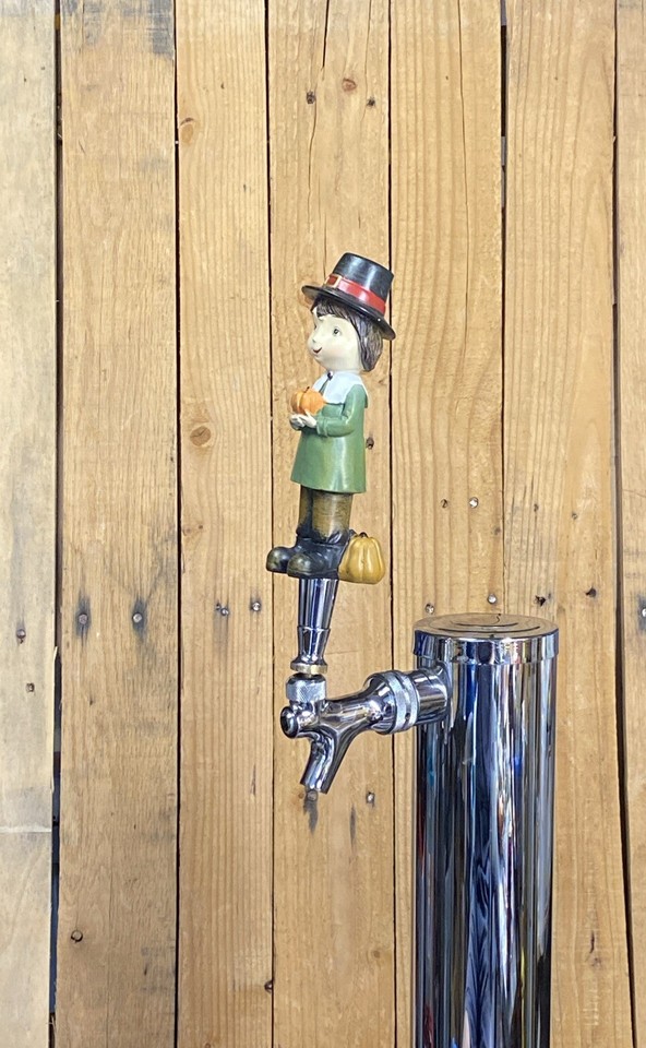 Pilgrim Beer Tap Handle Thanksgiving Holiday Keg Kegerator Pumpkin Run ...