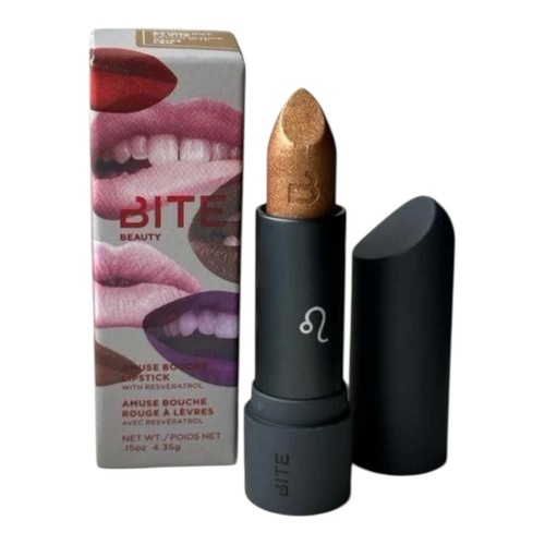 BITE Beauty Amuse Bouche Astrology Lipstick LEO ~ Gold Color Full Size ...