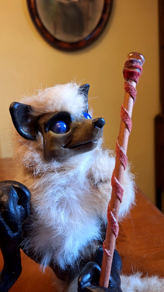 Amazing OOAK Demonic Silky Sifaka Lemur Puppet Automaton Working ...