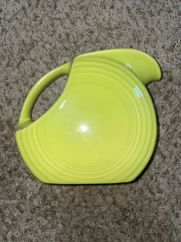 NEW Fiesta Fiestaware Large Disk Pitcher Lemongrass 67 OZ | eBay