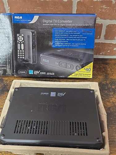 RCA ATSC TV Converter Box DTA800B1L DTV Tuner Digital-to-Analog ...