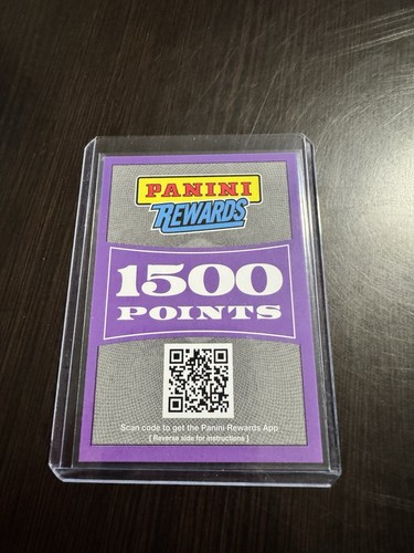 1500 Panini Rewards Points Unused Code On Back | eBay
