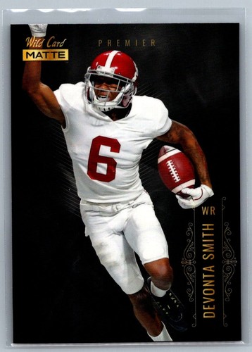 2021 Wild Card Matte #MBC-7 Devonta Smith Black | eBay