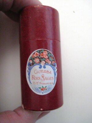Vintage Round Perfume Box Titled "Rois Mages" w/ Flowered Label * | eBay