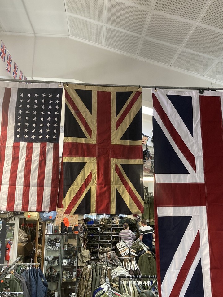 Vintage Union Jack British Double Stitched Cotton Flags Sizes 8x5 ,5X3 ...