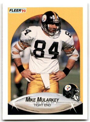 1990 Fleer Mike Mularkey Rookie Pittsburgh Steelers #148 | eBay