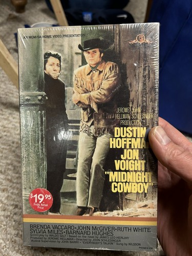 Midnight Cowboy VHS NEW & SEALED Gatefold big box Dustin Hoffman Jon ...