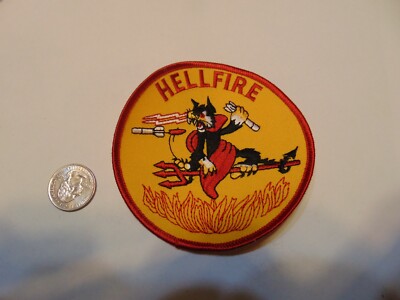 MILITARY PATCH SEW ON HELLFIRE DEVIL CAT | eBay