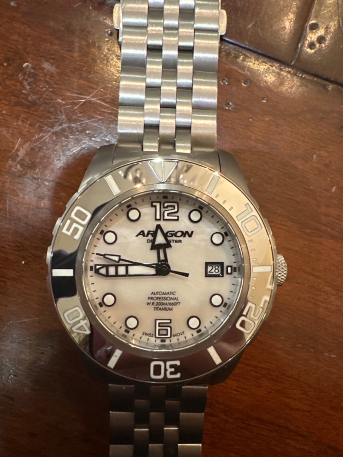 Aragon Divemaster all Titanium Swiss Movement mens watch | eBay