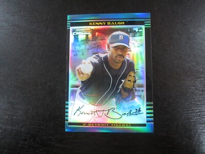 2002 Bowman Chrome Refractor # 215 Kenny Baugh Card (B62) Tigers # 40/ ...
