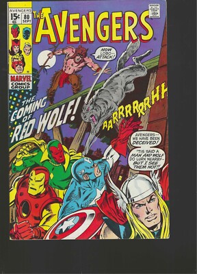 The Avengers #80 (Marvel Comics September 1970) 1st Red Wolf VF | eBay