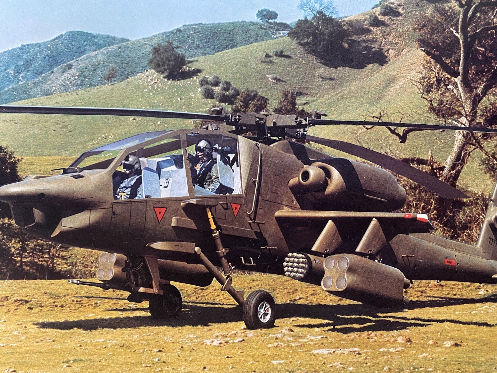 VINTAGE PRINT Hughes Advanced Attack Helicopter / U.S. Army YAH-64 | eBay